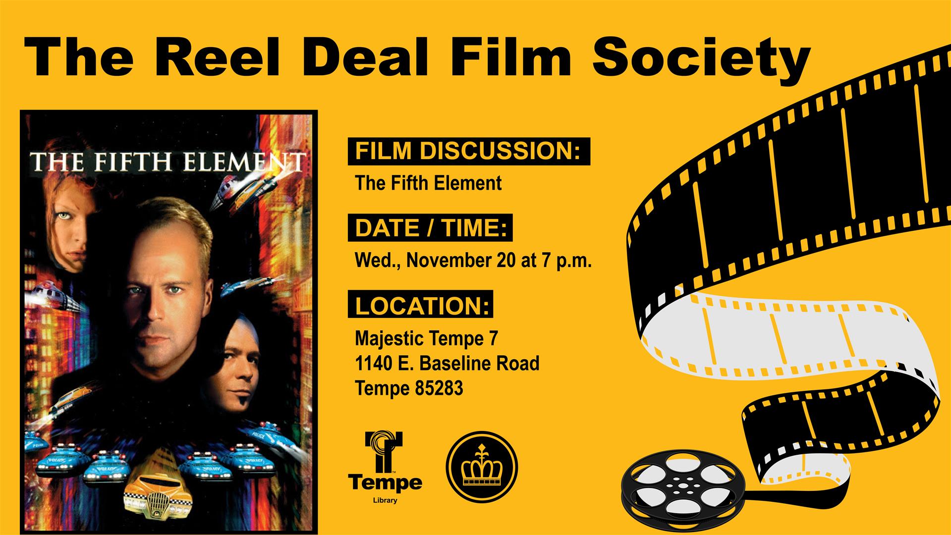 THE FIFTH ELEMENT at The Reel Deal Film Society | Majestic Neighborhood Cinema Grill | Movie Theater