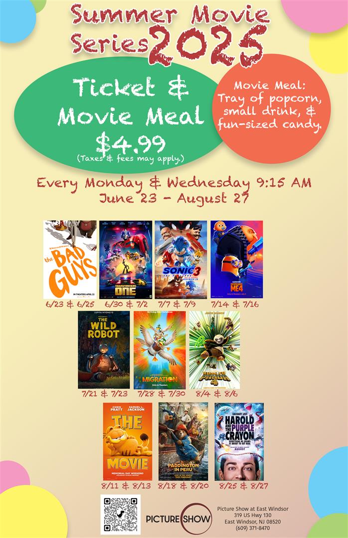 Summer Series 2025 - East Windsor | Picture Show Entertainment East ...