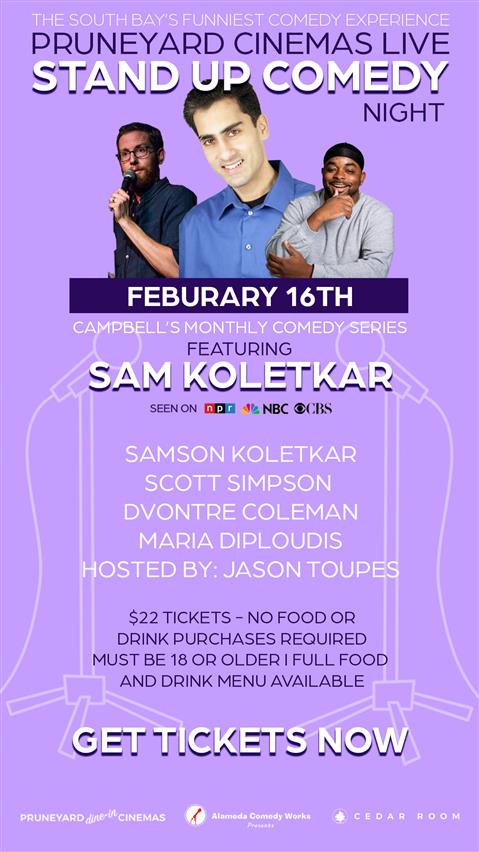 Stand-up Comedy | Pruneyard CinemasCampbell | Movie Theater