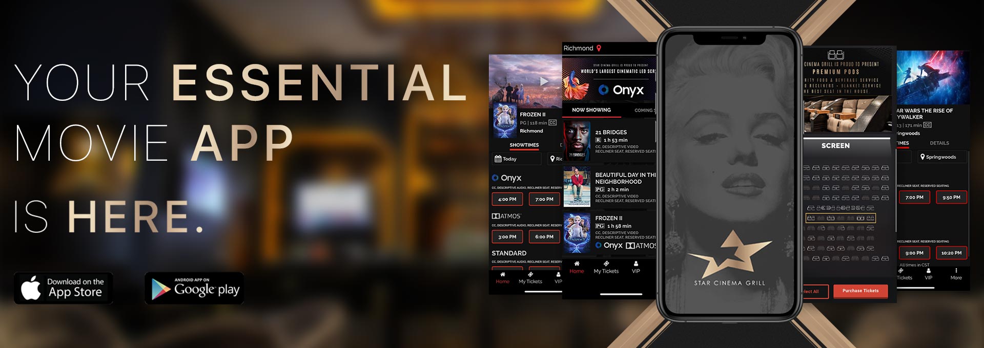 Star Cinema Grill Houston | Dine-In Movie Theater